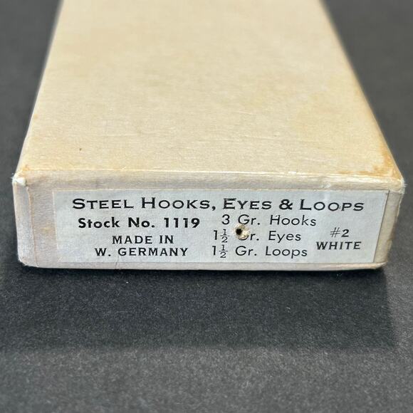 Unbranded | Office | Vintage Steel Hooks Eyes Loops Made In West ...